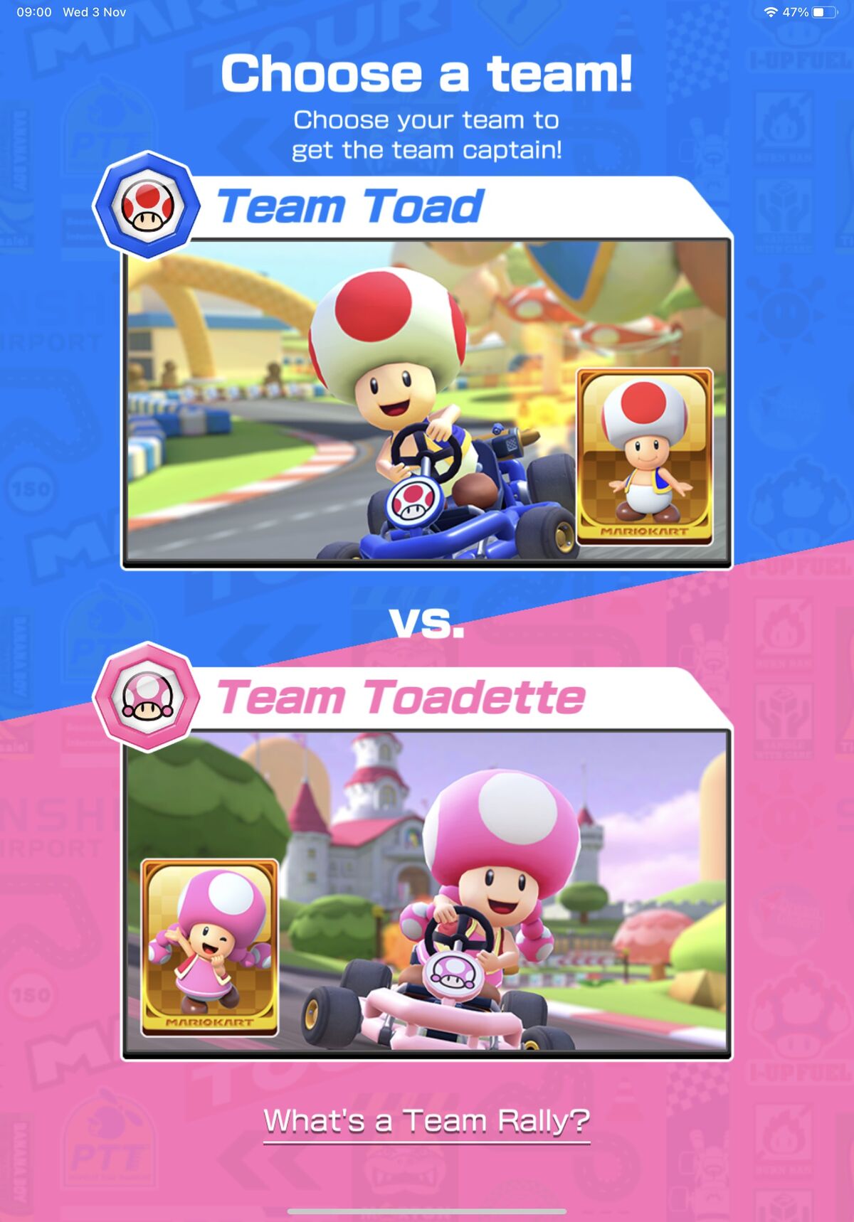 File MKT Team Select Toad Vs Toadette Super Mario Wiki The Mario