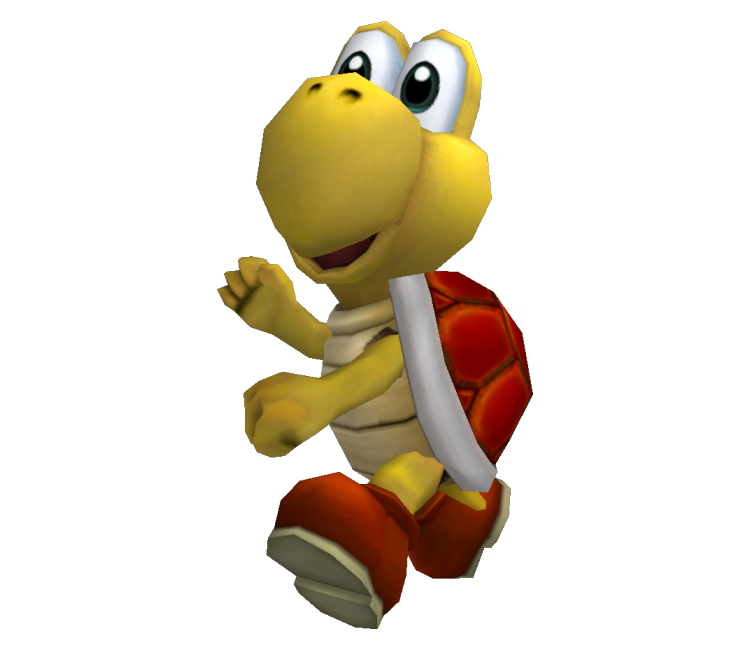 File:SSBB Red Koopa Troopa Trophy Model.png - Super Mario Wiki, the ...