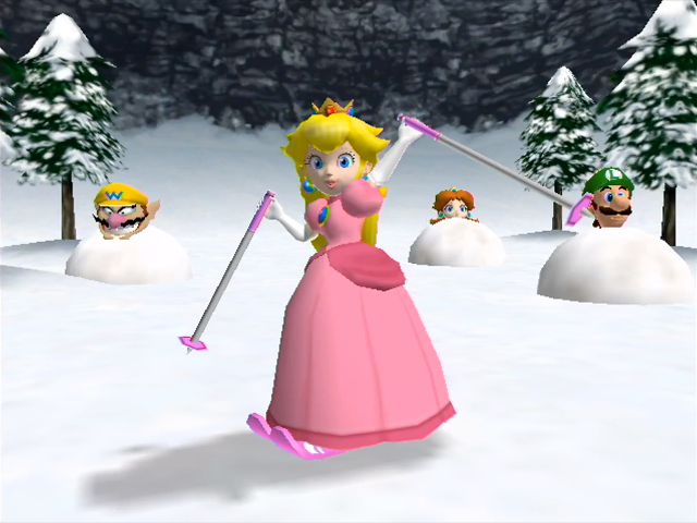 File:Avalanche Peach's Winning Pose.png - Super Mario Wiki, the Mario ...