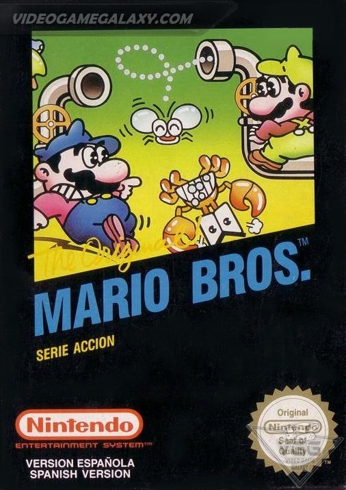 File:Mario Bros NES Box ESP.jpg - Super Mario Wiki, the Mario encyclopedia