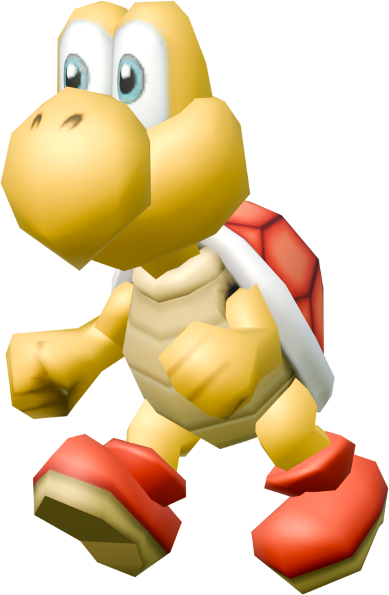 File:NSMBW Asset Model Koopa Troopa (Red) 1.png - Super Mario Wiki, the ...