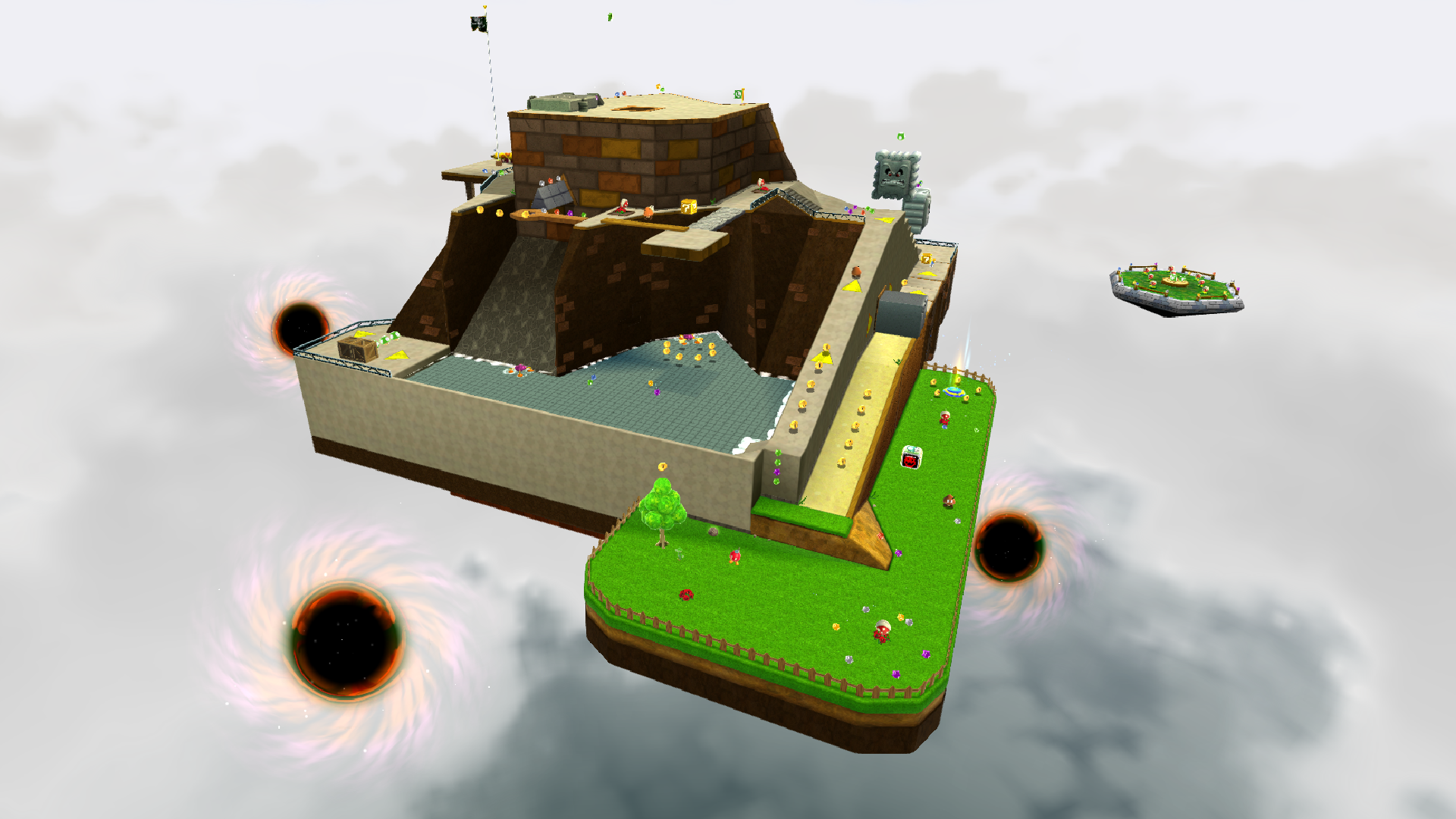 File:SMG2 Screenshot Throwback Galaxy (Return of the Whomp King).png ...