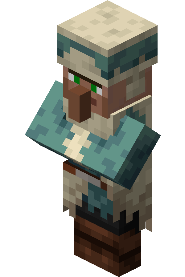 File:Minecraft Snow Villager.png - Super Mario Wiki, the Mario encyclopedia