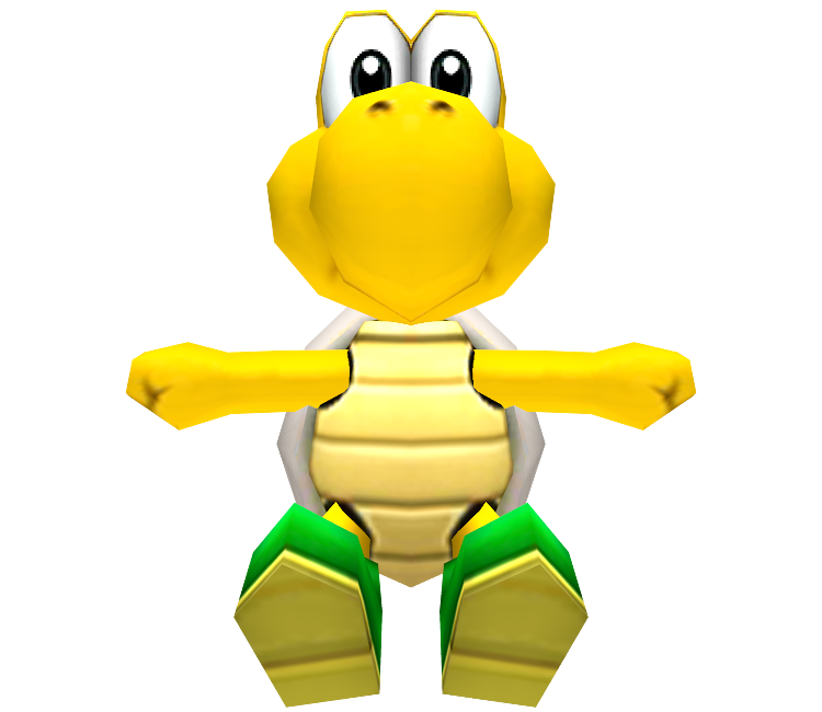 File:MK7 Koopa Troopa Model.png - Super Mario Wiki, the Mario encyclopedia