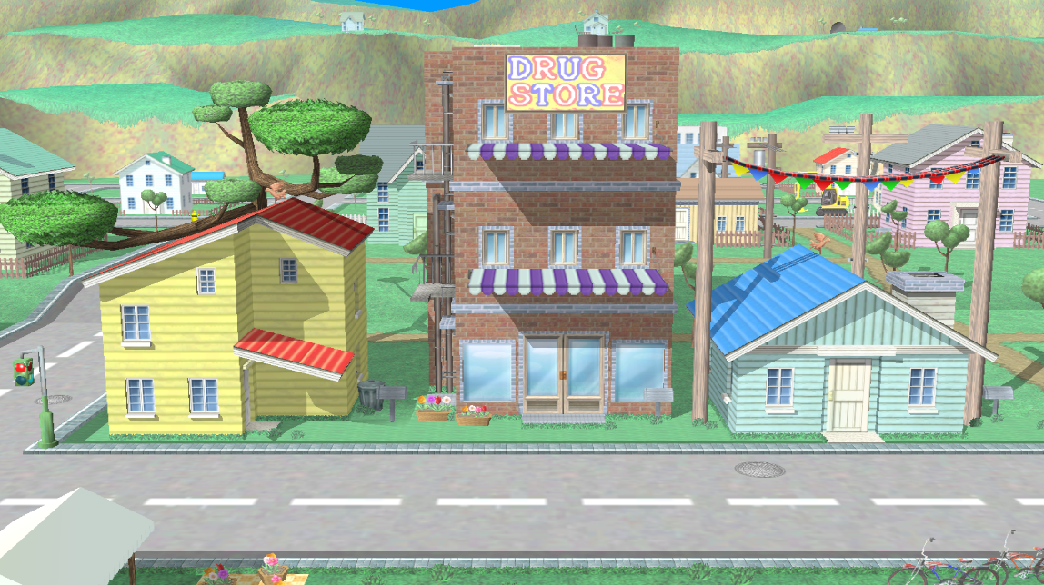 File:SSBB Onett Stage.png - Super Mario Wiki, the Mario encyclopedia