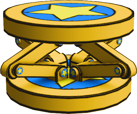 File:PMTTYD Jump Pad render (blue).png - Super Mario Wiki, the Mario ...