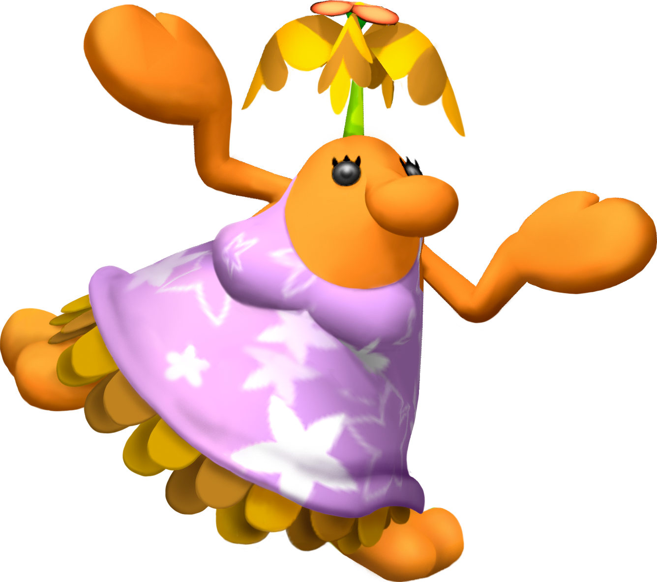 File:SMS - Orange Pianta (shadowless).png - Super Mario Wiki, the Mario ...