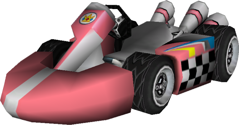 File Standard Kart M Peach Model Png Super Mario Wiki The Mario