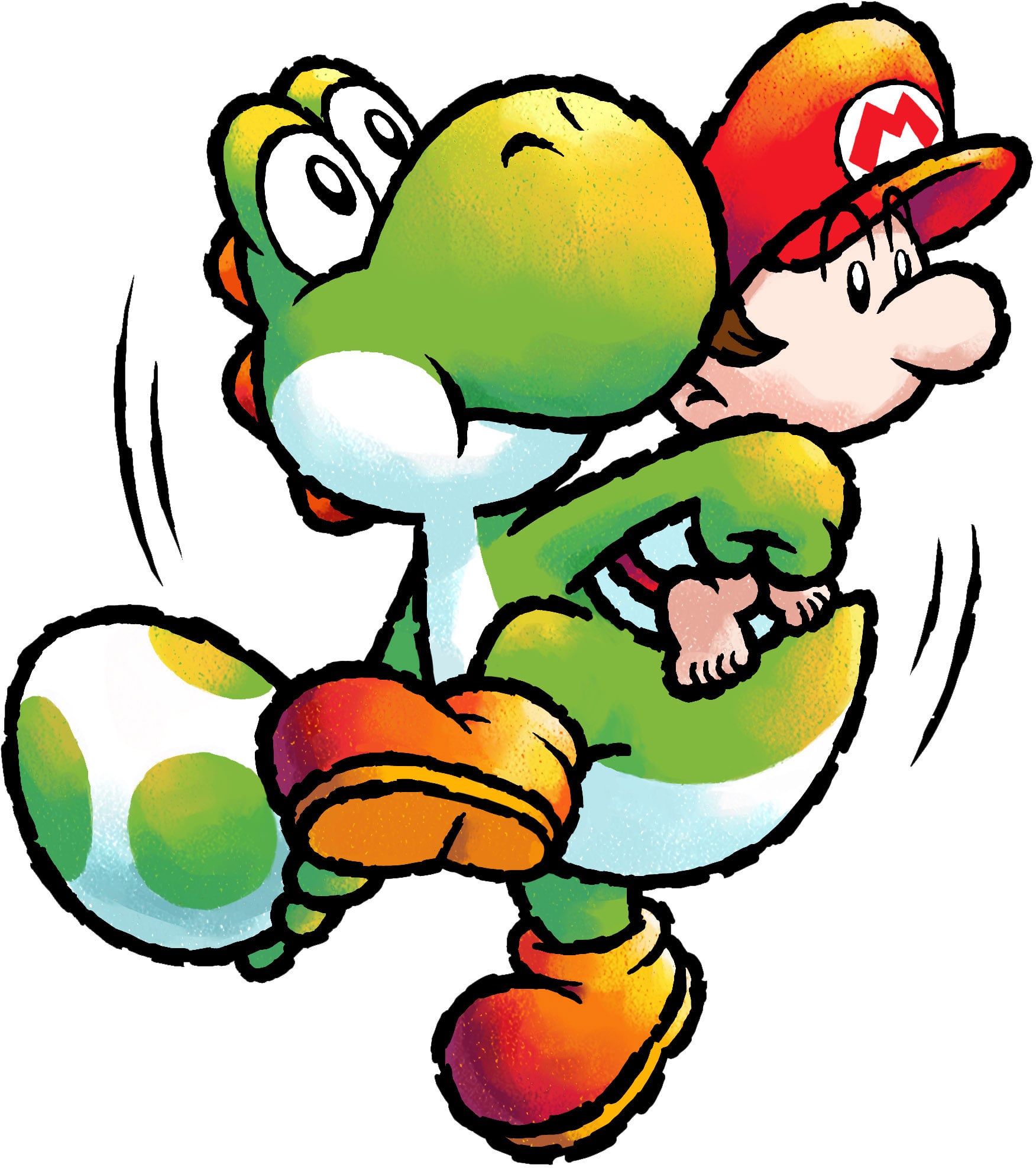 File:Yoshi holding Egg YIDS artwork.jpg - Super Mario Wiki, the Mario ...