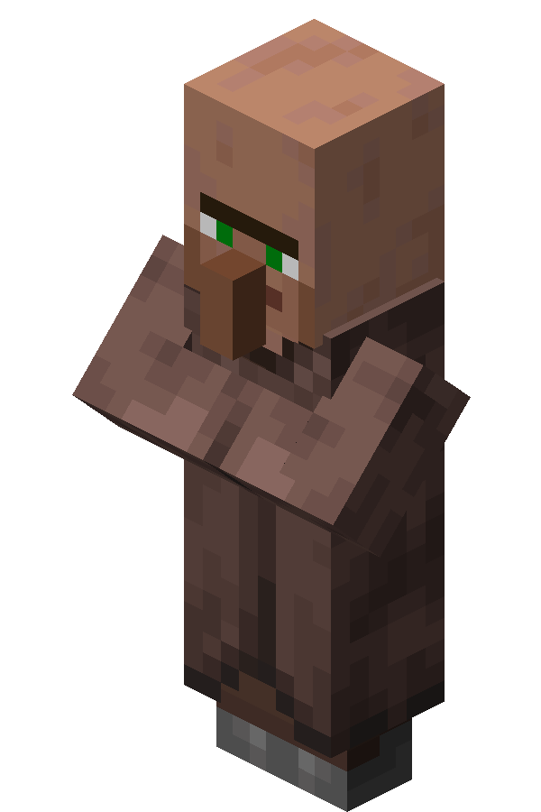 File:Minecraft Plains Villager.png - Super Mario Wiki, the Mario ...
