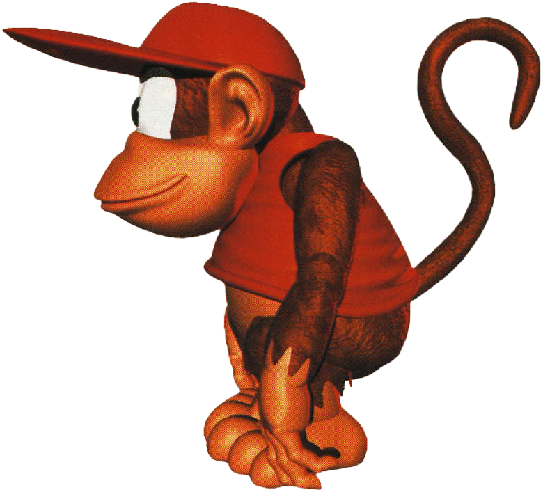 File:Diddy side alt artwork.png - Super Mario Wiki, the Mario encyclopedia