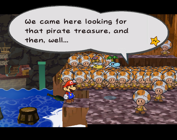 File:PMTTYD Pirate's Grotto Talking To Crowd.png - Super Mario Wiki ...