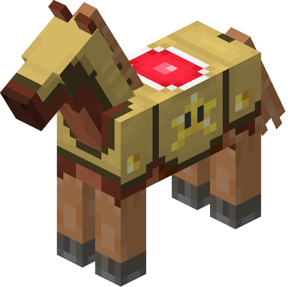 File:Minecraft Mario Mash-Up Horse Chestnut Leather Render.png - Super ...