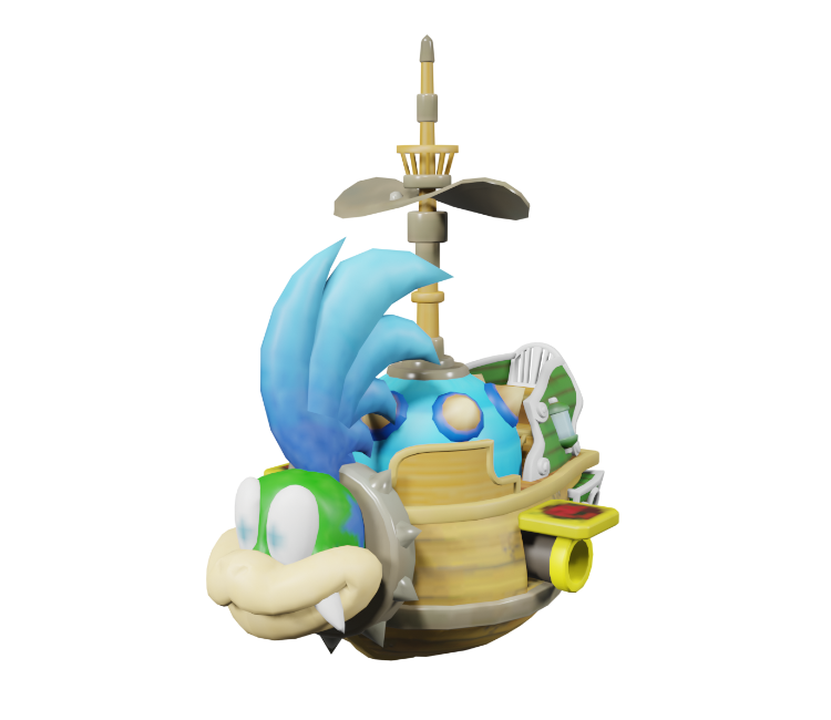 File:NSMBU Larry's Airship model.png - Super Mario Wiki, the Mario ...