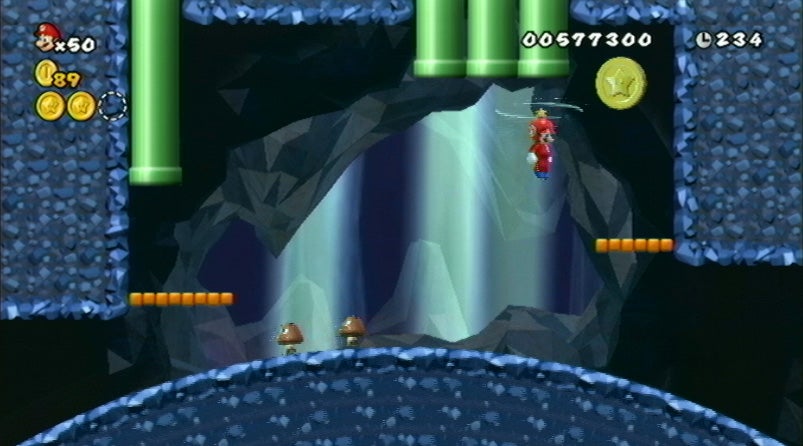 File:NSMBW W1-6 3rd Star Coin.jpg - Super Mario Wiki, the Mario ...