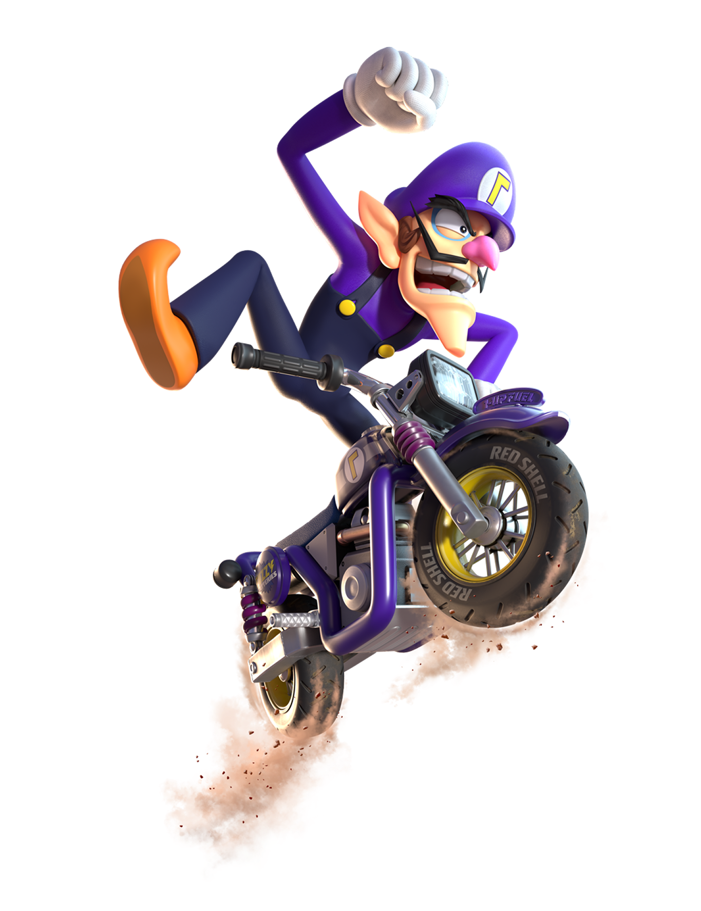 File:MKWorld Waluigi artwork.png - Super Mario Wiki, the Mario encyclopedia