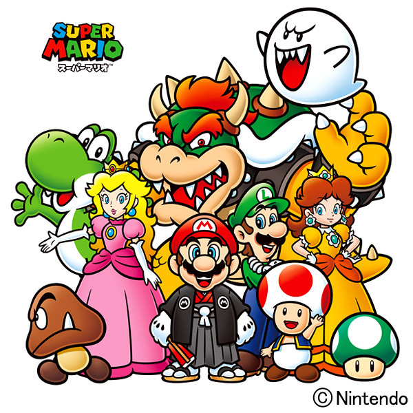 File:Super Mario character group (NewYearMario).png - Super Mario Wiki ...