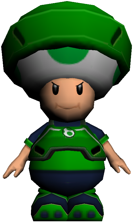 File:StrikersCharged Toad Model Lime.png - Super Mario Wiki, the Mario ...