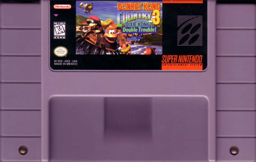 File:DKC3 US Cartridge.jpg - Super Mario Wiki, the Mario encyclopedia