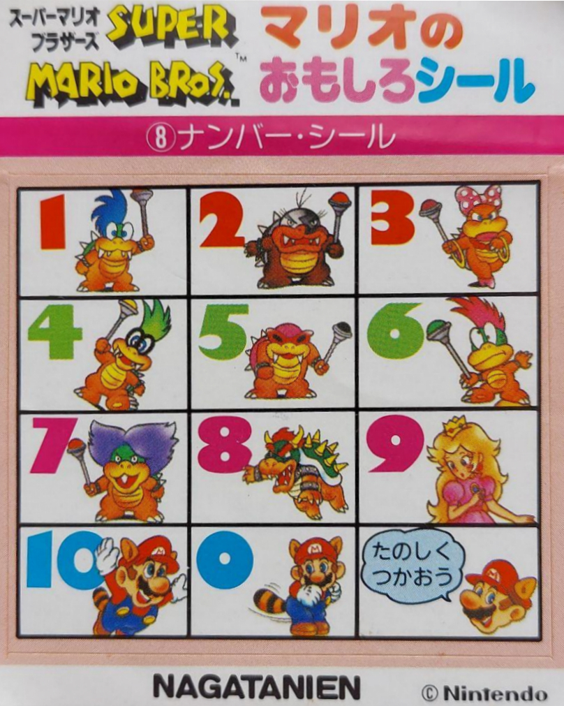 File:Nagatanien Mario and Koopalings sticker sheet.jpg - Super Mario ...