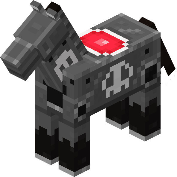 File:Minecraft Mario Mash-Up Horse Gray Iron Render.png - Super Mario ...