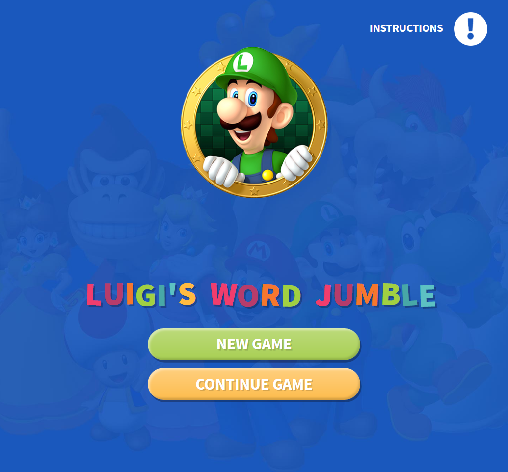 File:Luigi's Word Jumble pause screen.png - Super Mario Wiki, the Mario ...
