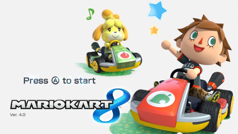 File:Mario Kart 8 Title Screen (Villager and Isabelle).jpg - Super ...