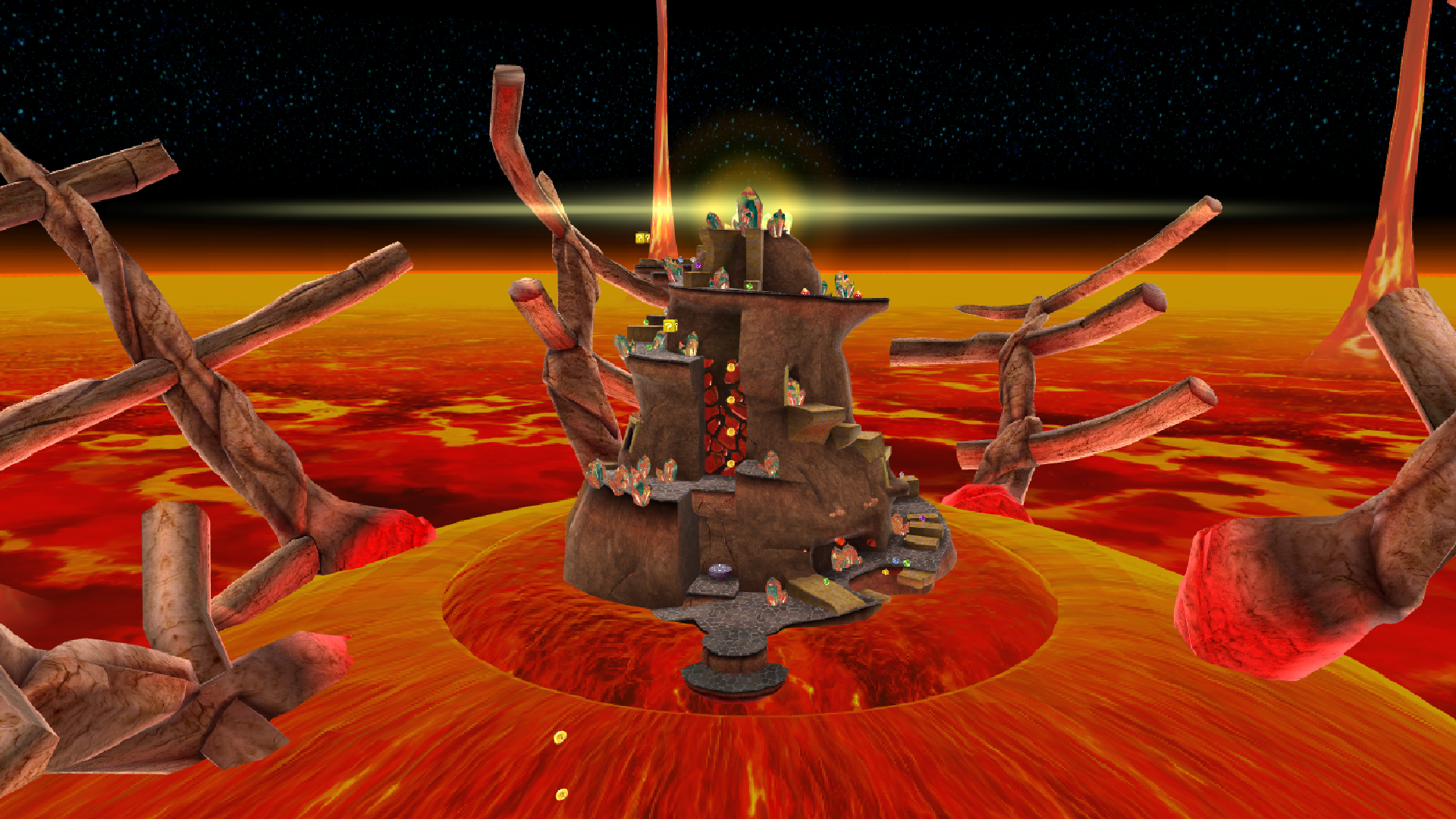 File:SMG Screenshot Melty Molten Galaxy (The Sinking Lava Spire).png ...