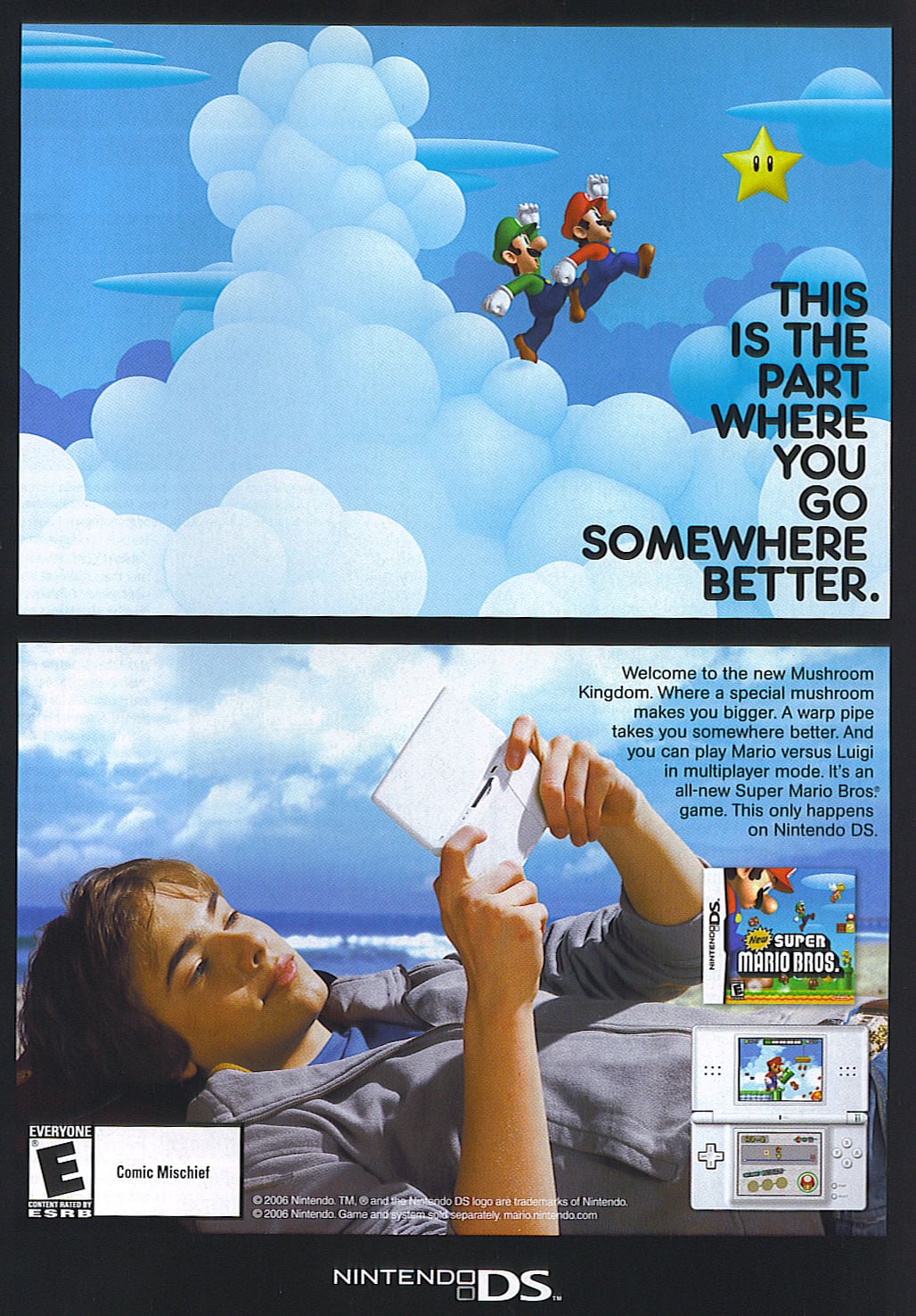 File:NSMB print ad NA.jpg - Super Mario Wiki, the Mario encyclopedia