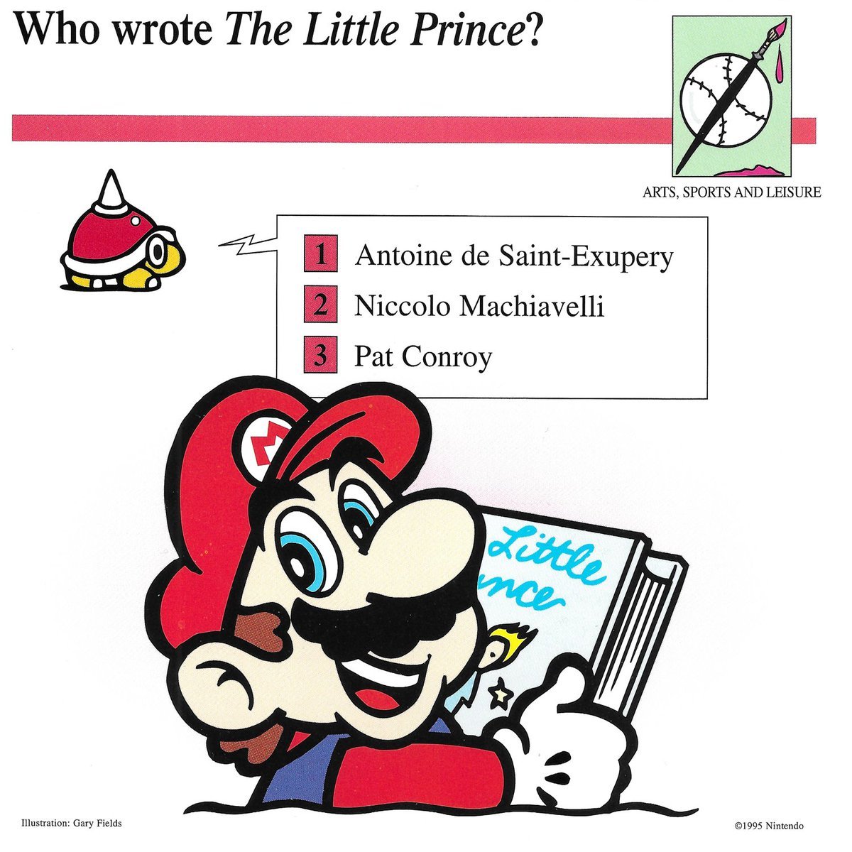 File:The Little Prince quiz card.jpg - Super Mario Wiki, the Mario encyclopedia