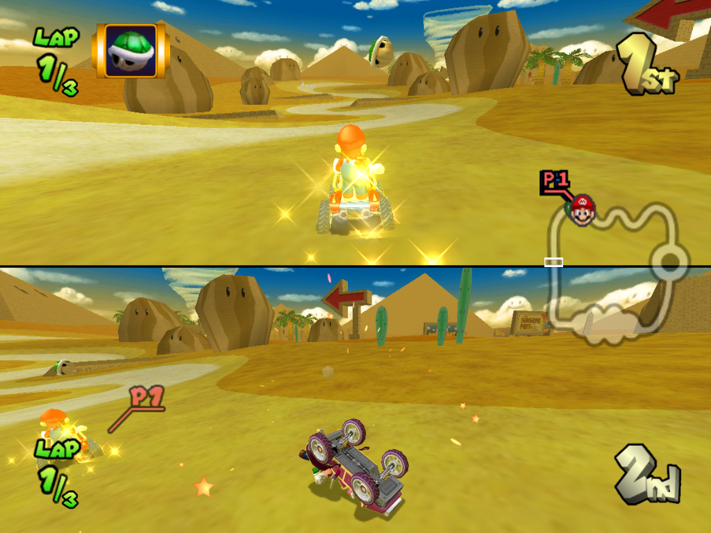 File:DryDryDesert-Multiplayer-MKDD.png - Super Mario Wiki, the Mario ...