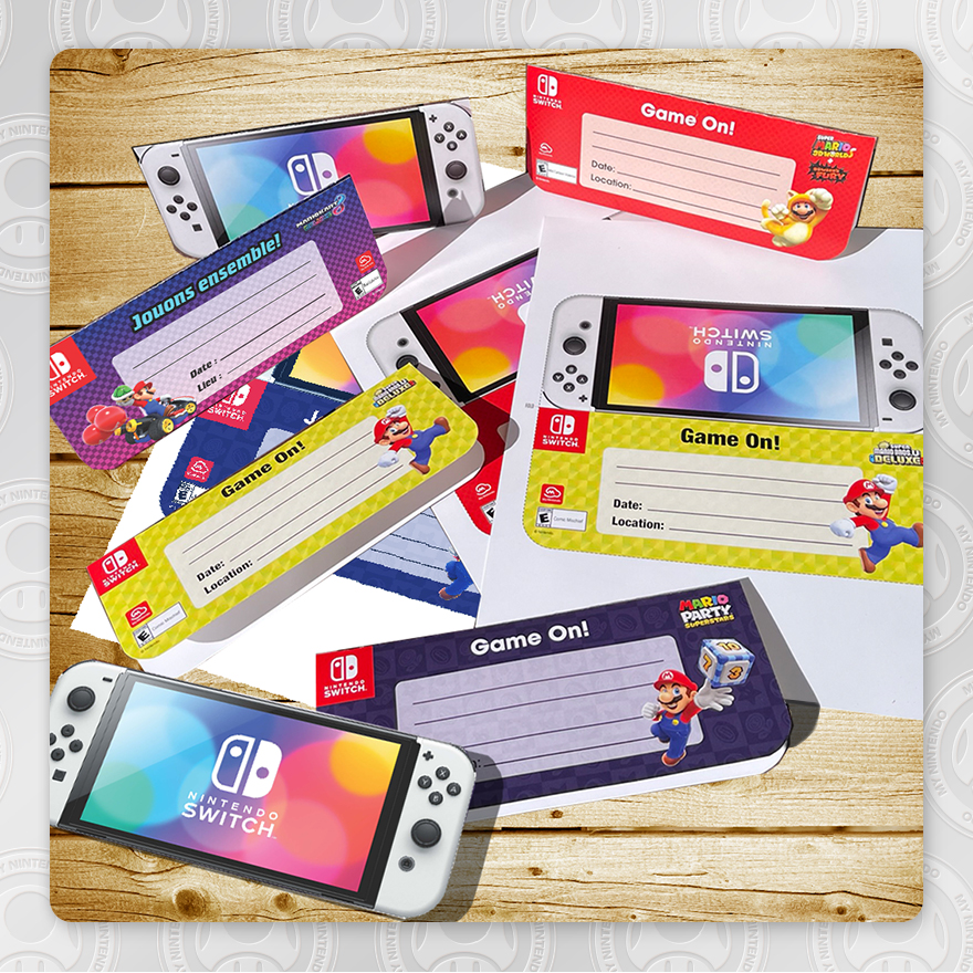 File:My Nintendo Switch OLED invitations.jpg - Super Mario Wiki, the ...