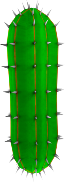 File:SMG2 Asset Model Cactus.png - Super Mario Wiki, the Mario encyclopedia