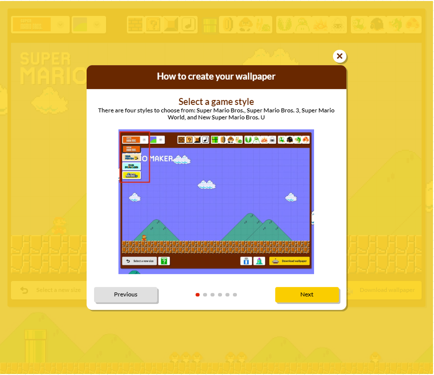 File:Super Mario Maker Wallpaper Maker Help.png - Super Mario Wiki, the ...
