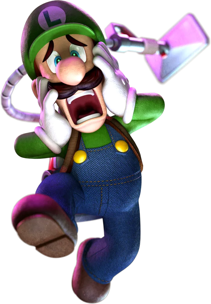 File:LM2HD Scared Luigi Artwork.png - Super Mario Wiki, the Mario ...