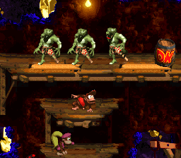 File:Squawks's Shaft DKC2 three Klomps.png - Super Mario Wiki, the ...