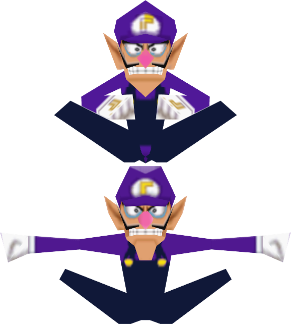 File:MKDSWaluigiModel.png - Super Mario Wiki, the Mario encyclopedia