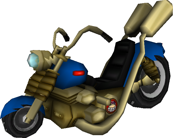 File:Wario Bike (Funky Kong) Model.png - Super Mario Wiki, the Mario ...