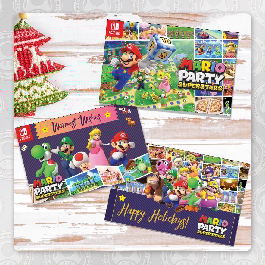 File:My Nintendo MPS holiday cards.jpg - Super Mario Wiki, the Mario ...