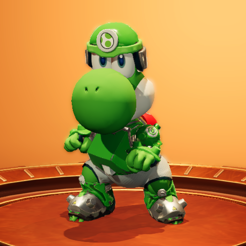 File:Yoshi (Cannon Gear) - Mario Strikers Battle League.png - Super ...