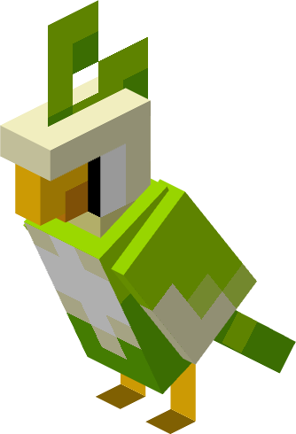 File:Minecraft Mario Mash-Up Green Parrot Render.png - Super Mario Wiki ...