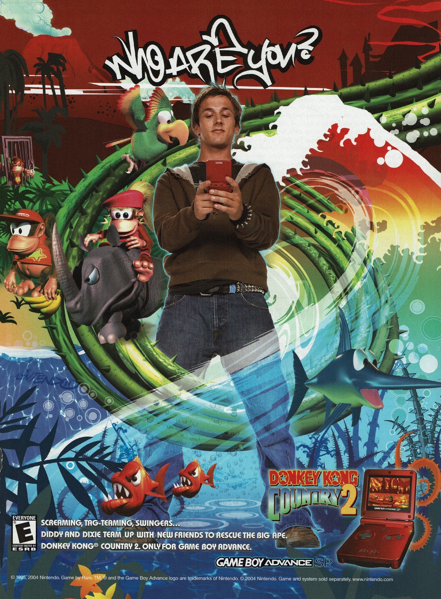 File:DKC2 GBA print ad.jpg - Super Mario Wiki, the Mario encyclopedia