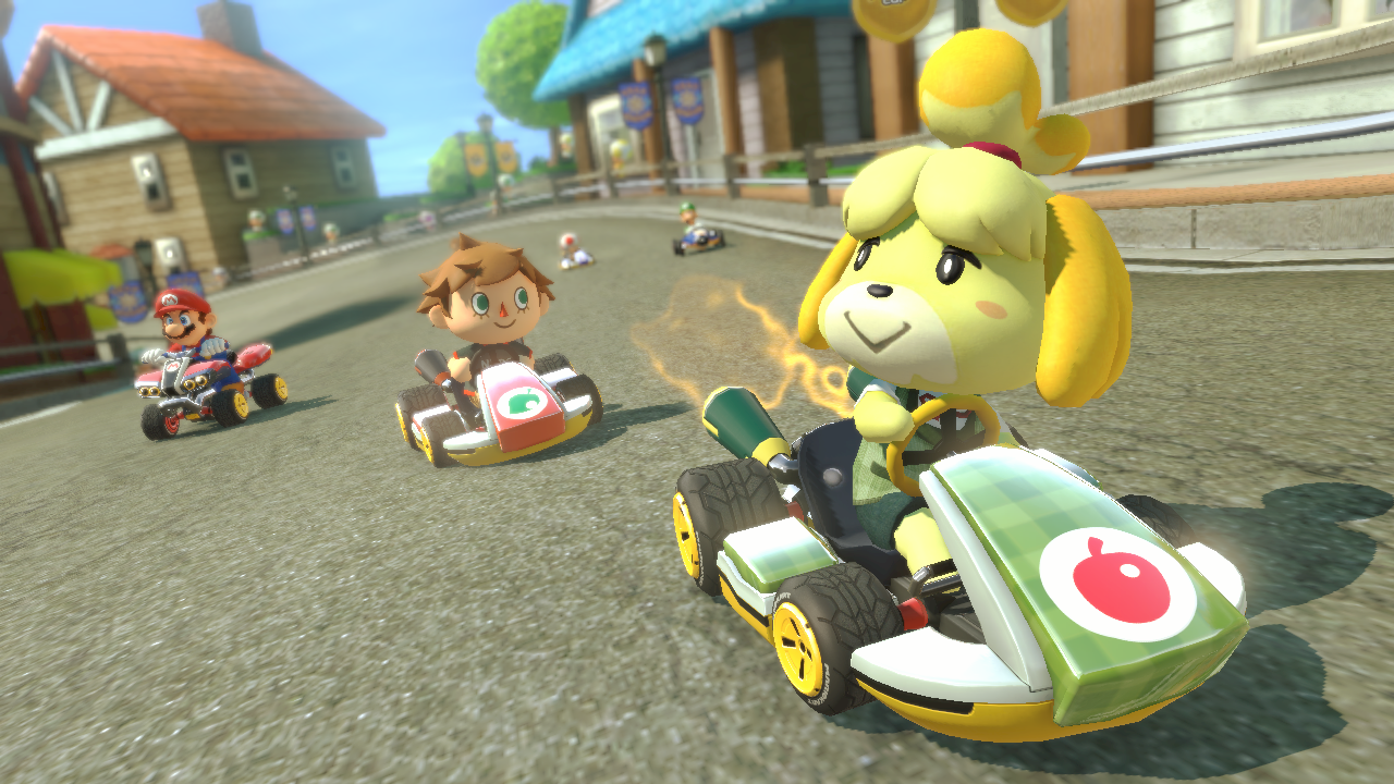 File:Toad Harbor MK8 DLC Isabelle photo.png - Super Mario Wiki, the ...