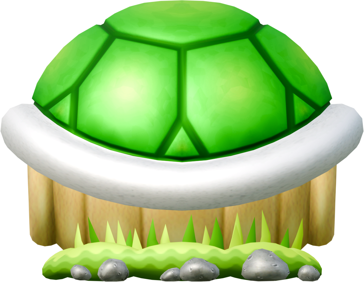File:NSMBW Asset Model Large Shell.png - Super Mario Wiki, the Mario ...