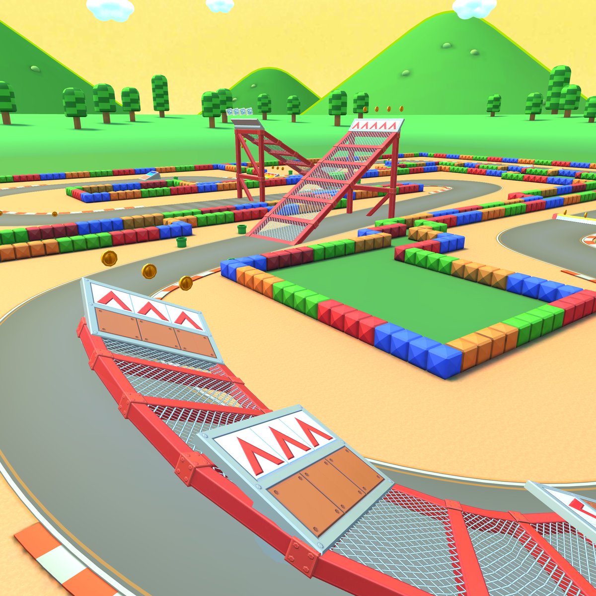 File:MKT Mario Circuit 3T Scene.jpg - Super Mario Wiki, the Mario ...