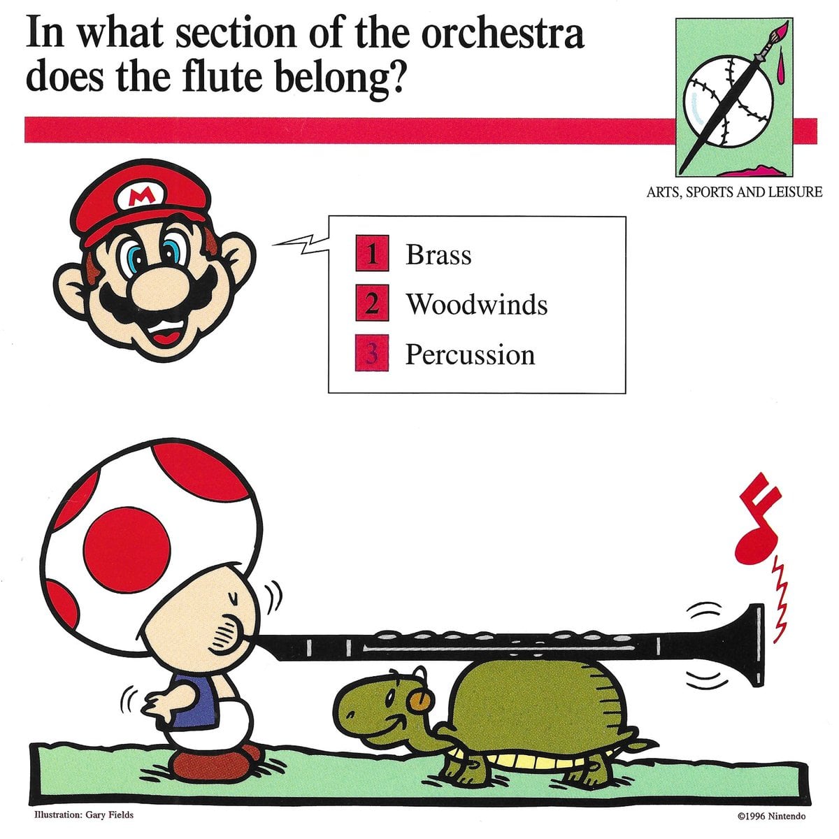 File:Flute quiz card.jpg - Super Mario Wiki, the Mario encyclopedia