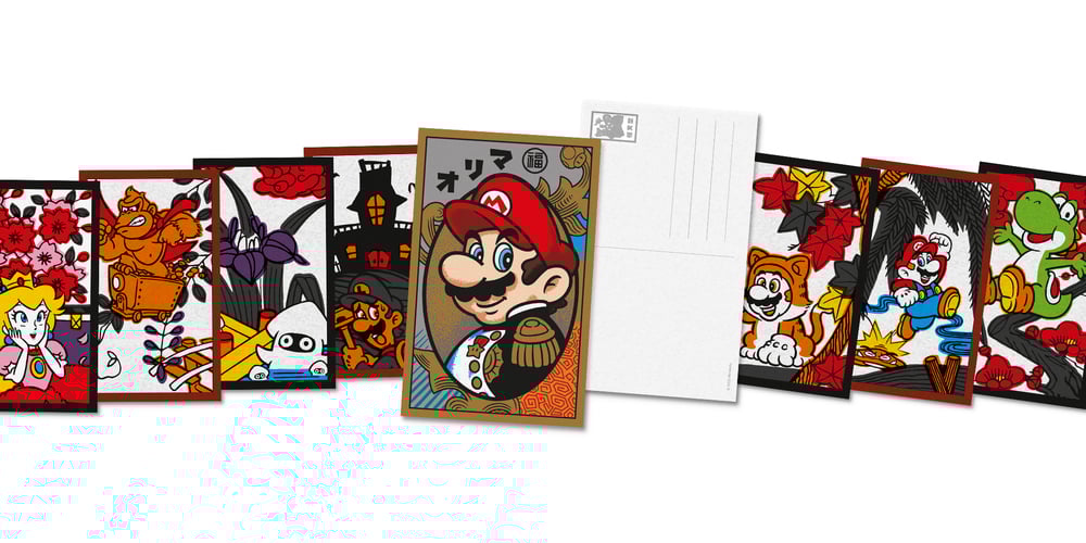 File:My Nintendo Store Mario Hanafuda postcards.jpg - Super Mario Wiki ...