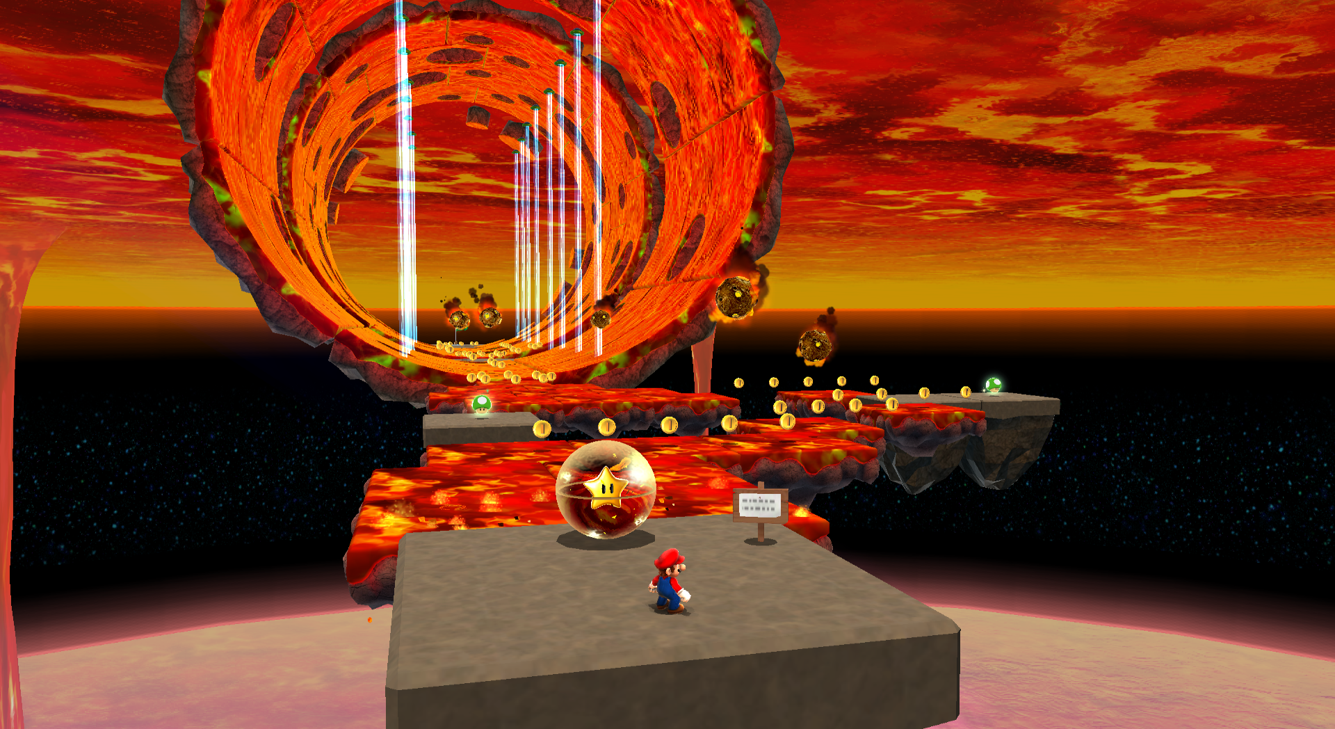 File:SMG Melty Molten Lava Ball Rolling Area.png - Super Mario Wiki ...