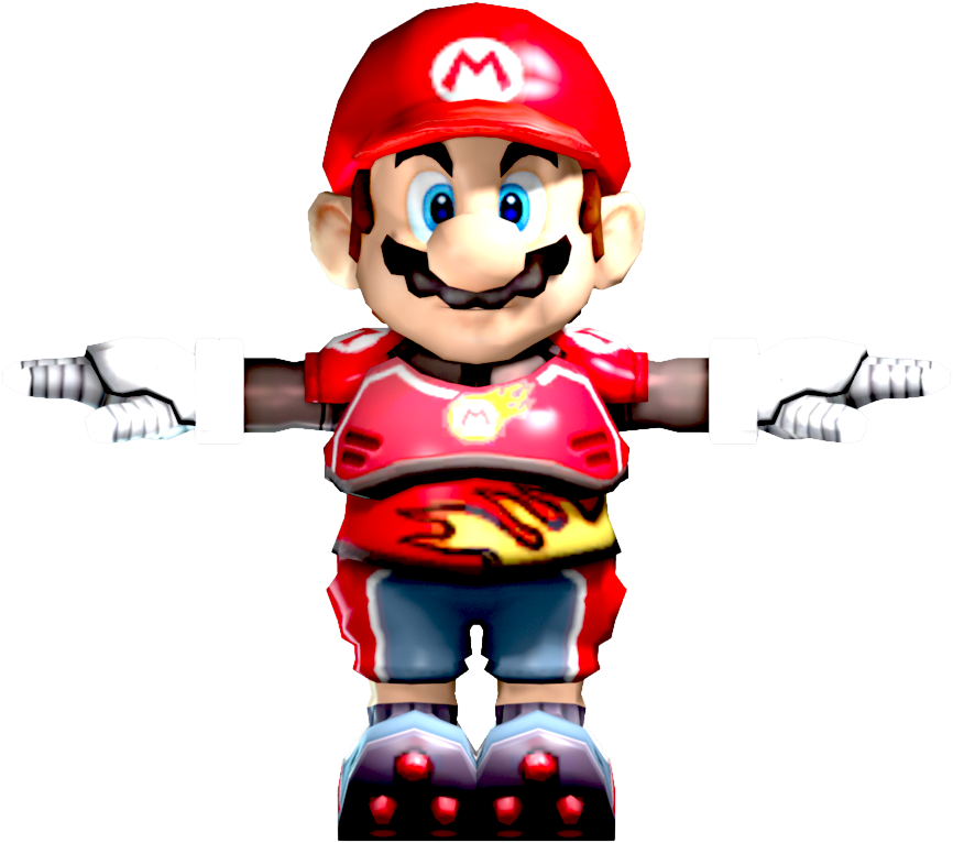 File:StrikersCharged Mario Model.png - Super Mario Wiki, the Mario ...