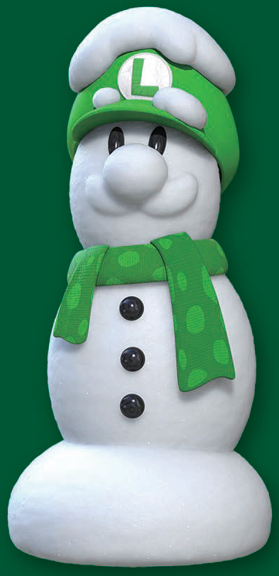 File:Luigi Snowman Artwork.png - Super Mario Wiki, the Mario encyclopedia